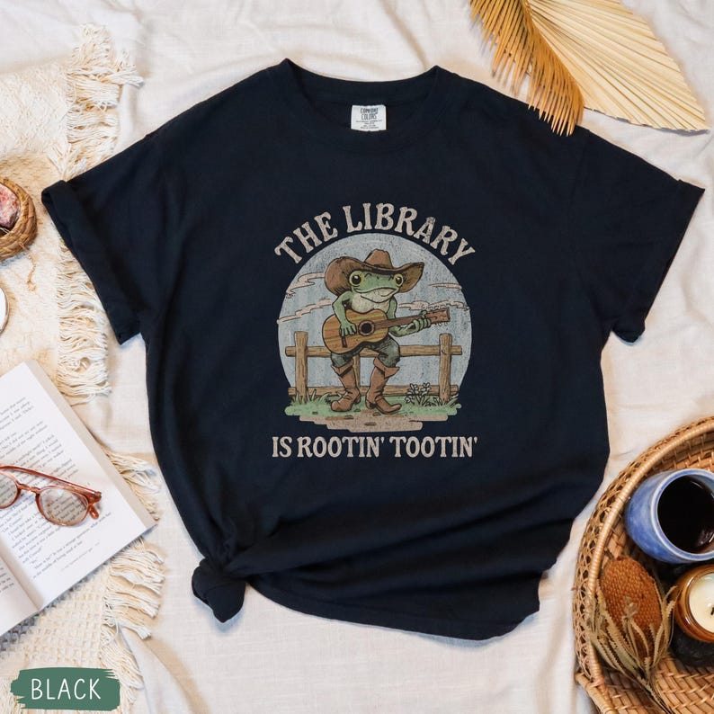 Western Library Shirt, Funny Reading Teacher Tee, Librarian T Shirt ...