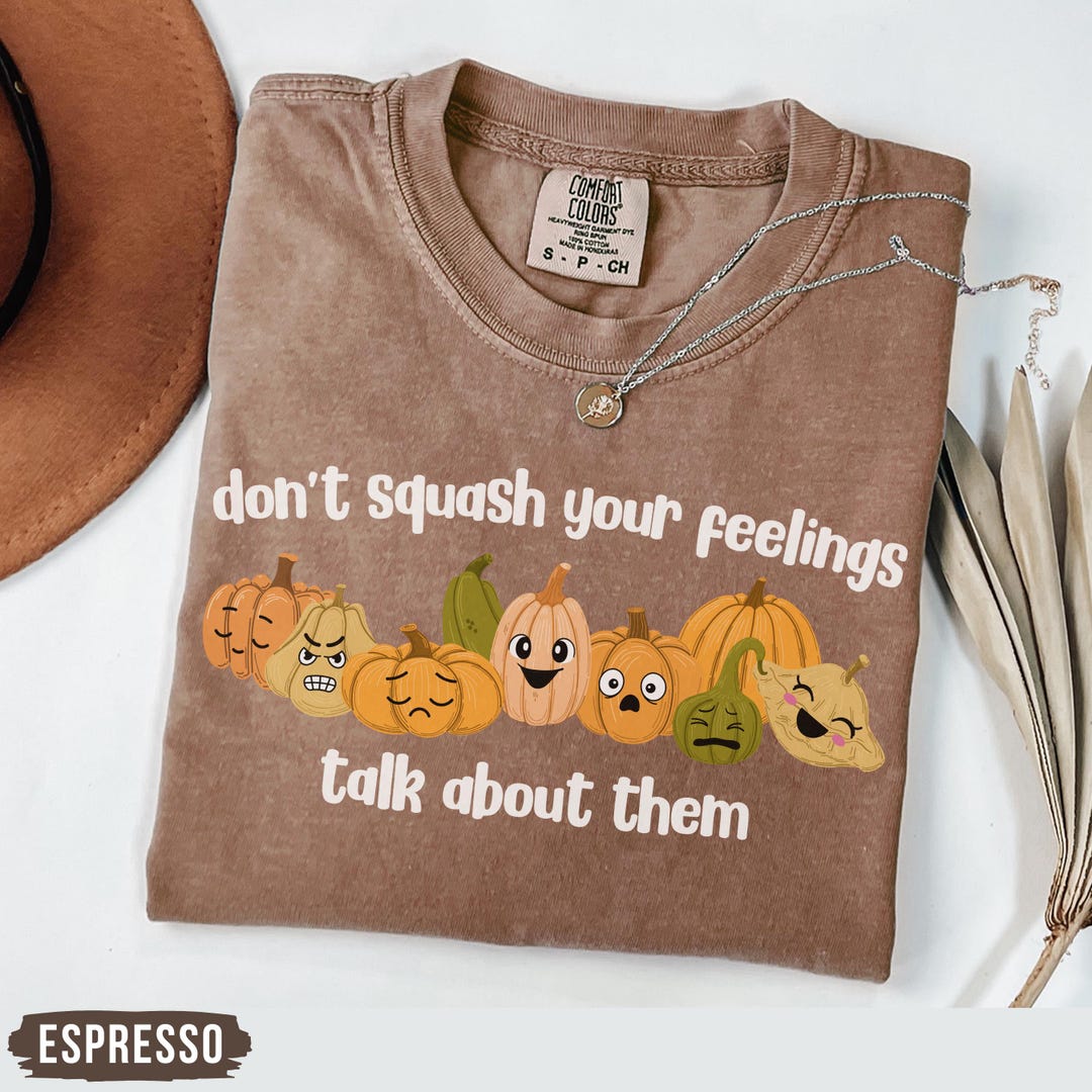 Comfort Colors Funny Mental Health Shirt, Pumpkins Mental Health Fall ...