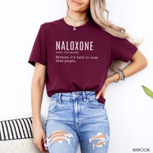 Naloxone T Shirt, Harm Reduction Shirt, Sobriety Recovery Shirt ...