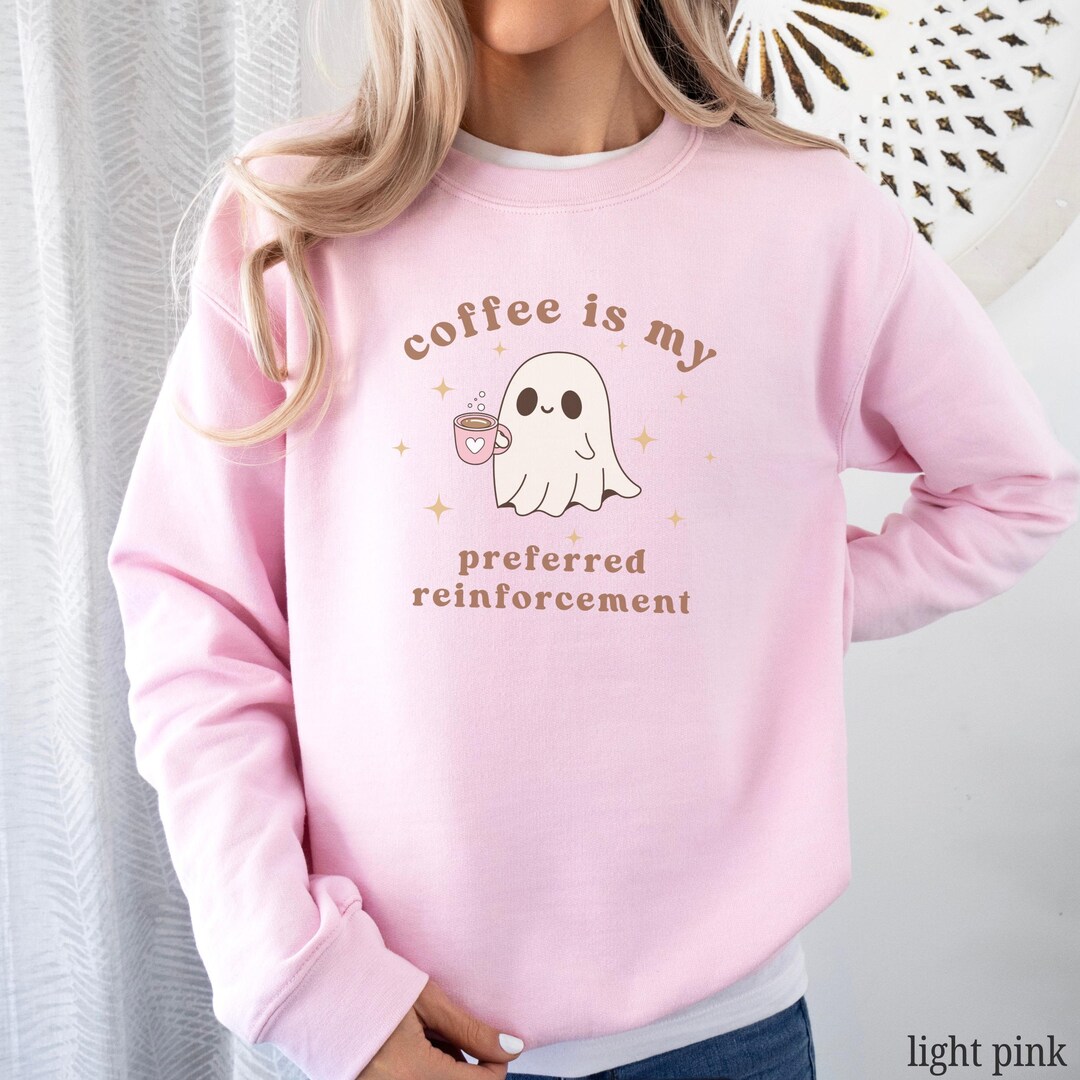 Coffee Ghost ABA Therapy Sweatshirt, Behavior Analyst Sweater, RBT Crew ...