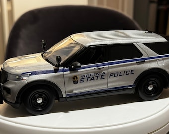 1/18 Scale State Police Diecast Ford Explorer Model Car With Working ...