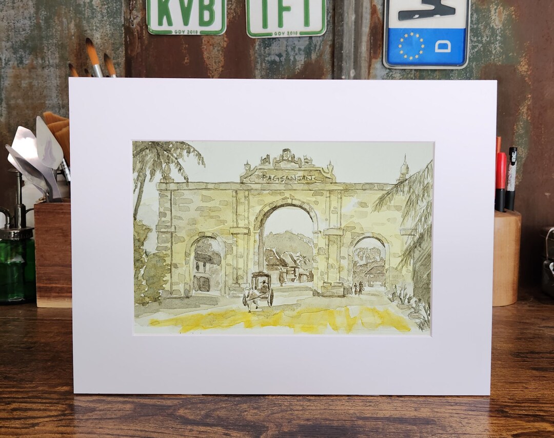 Old Pagsanjan Watercolor Print 6x9 in 9x12 Matte - Etsy