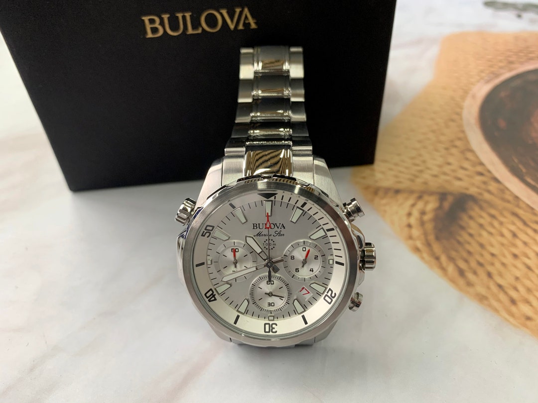 Bulova Marine Star Multi-function Log Business Formal Men Watch 96B255 ...