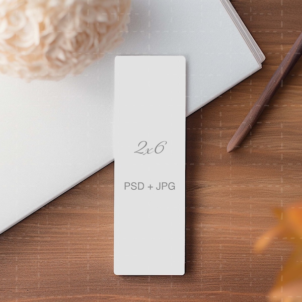 2x6" Bookmark Template Svg - Etsy