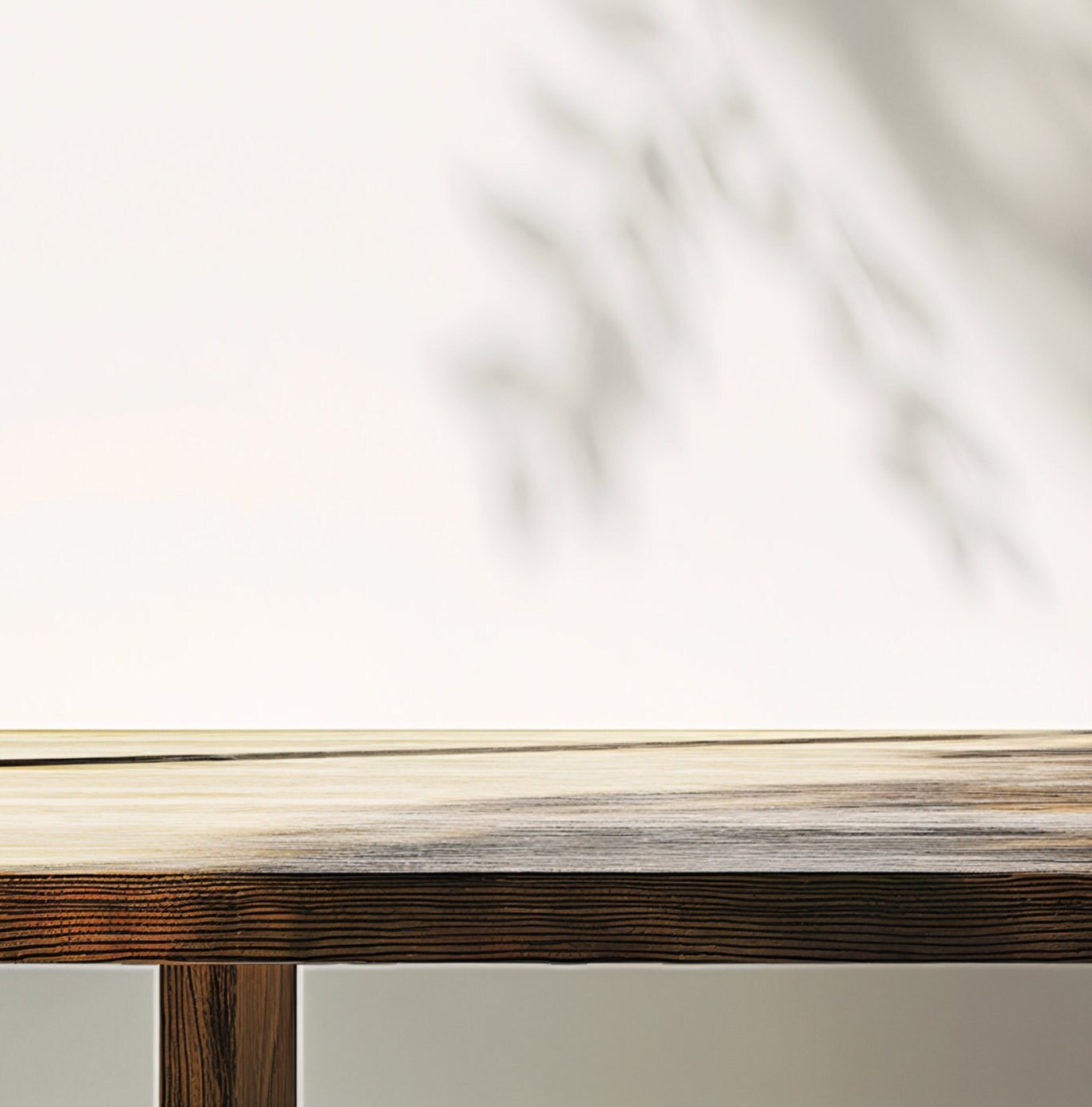 Table Mockup, Blank Wall Mockup, Table for Products Display, Shadow on ...