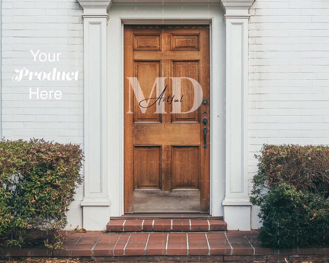 Spring Door Mockup, Exterior Porch Mockup, Farmhouse Spring Exterior ...