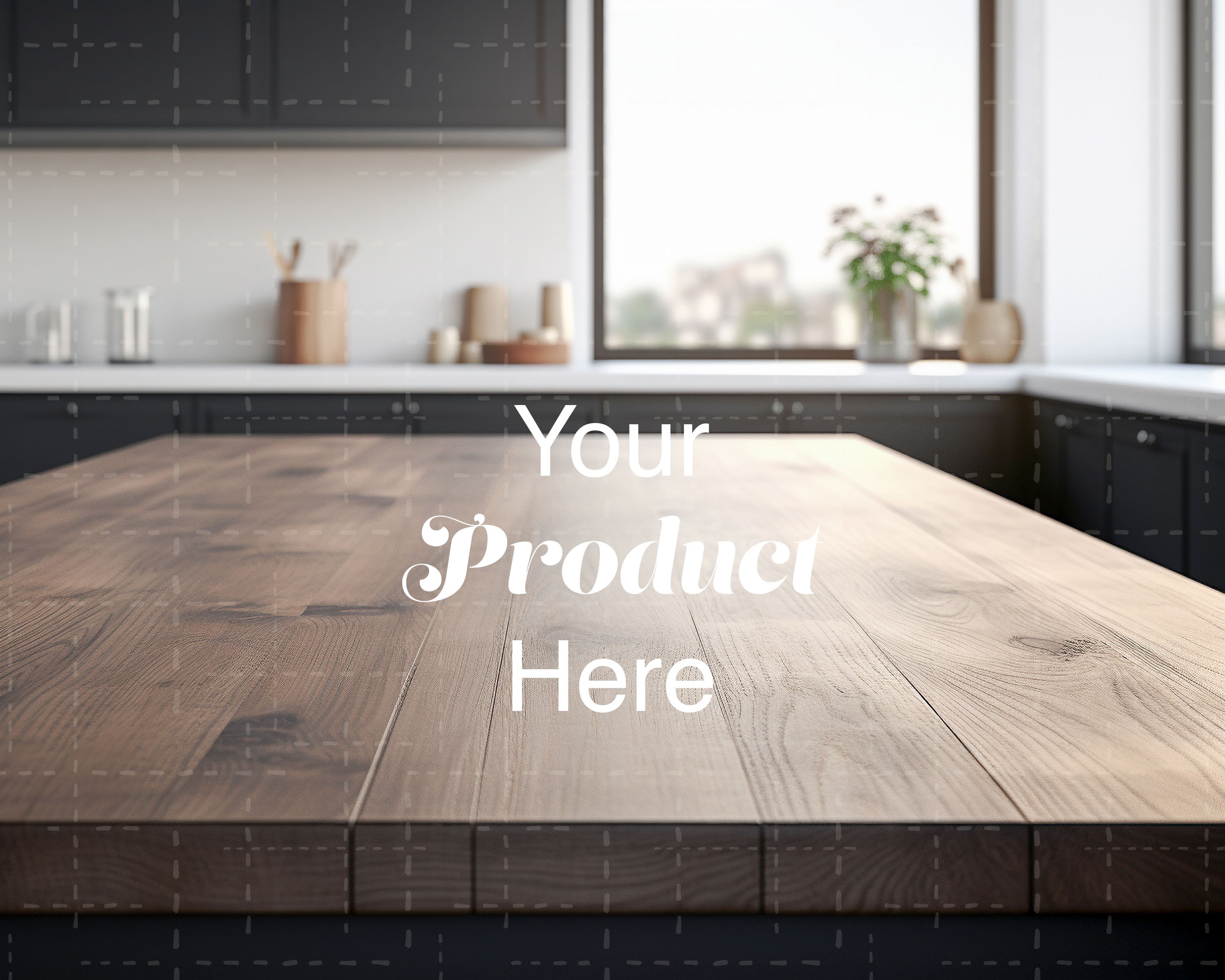 Kitchen Island Table Photo, for Product Display, Elegant Wooden Table ...