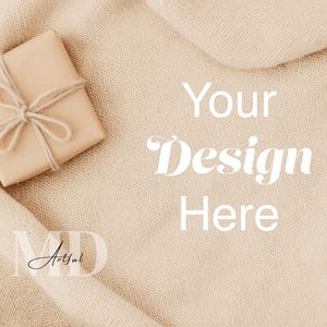 Festive Flat Lay Mockup, Cozy Boho Flat Lay, Background Image Gift ...