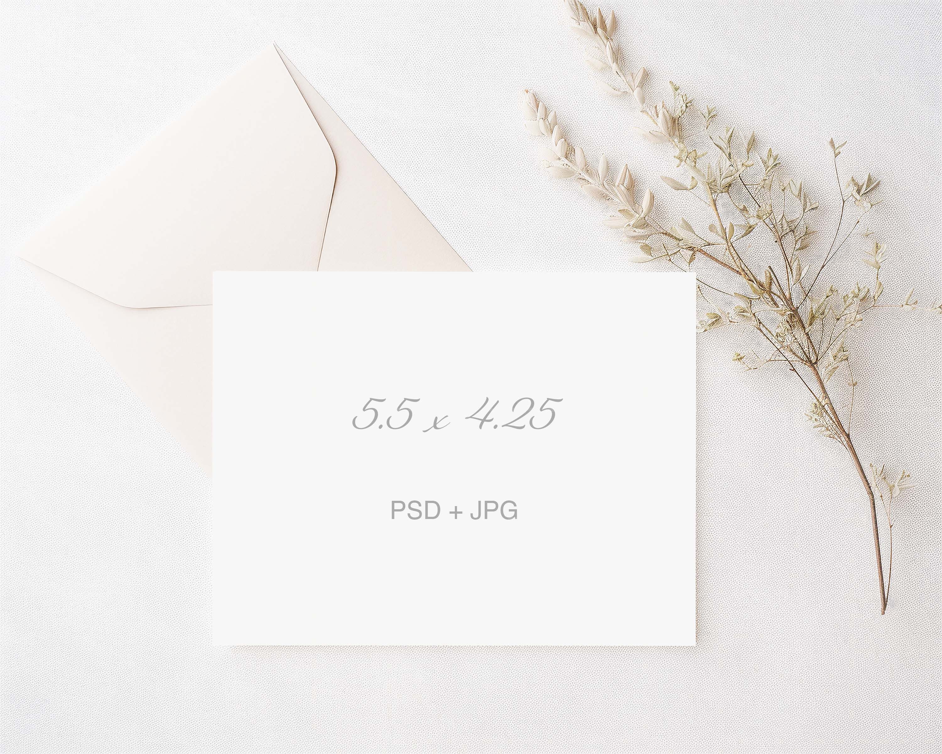 5.5x4.25 Card Mockup, Thank You Card Mockup, Postcard Mockup, Farewell ...