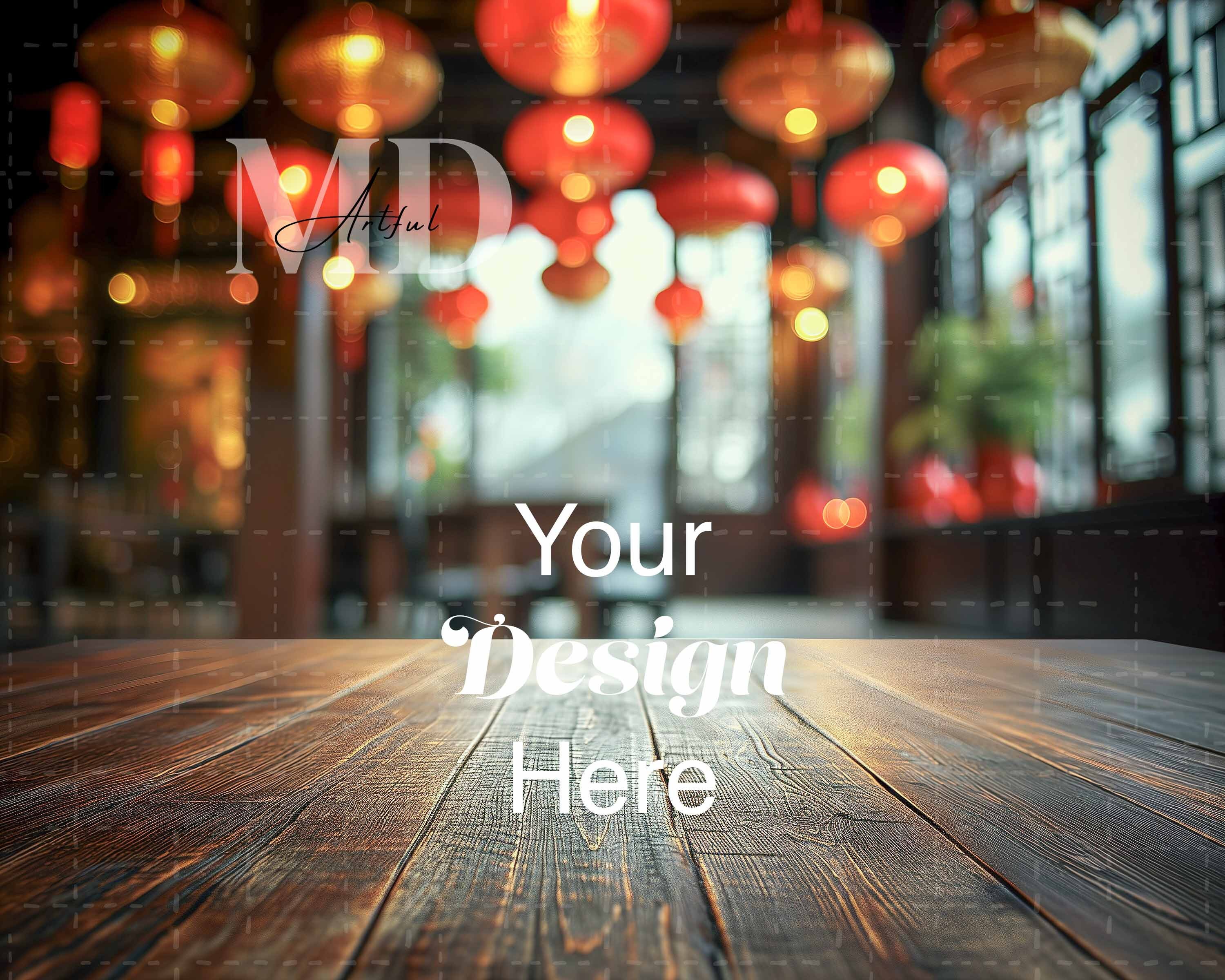 Lunar New Year Table Photo, for Product Display, Festive Traditional ...