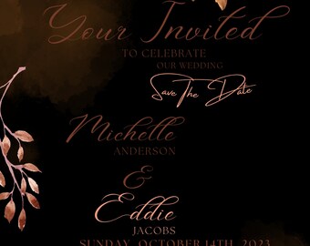 SMS Customizable Digital Wedding Invitation Template for Wedding ...