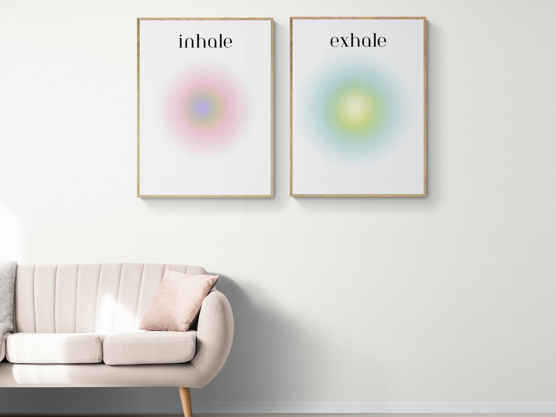 INHALE EXHALE | Yoga Poster Set of 2 Prints Daily Affirmation & Self ...