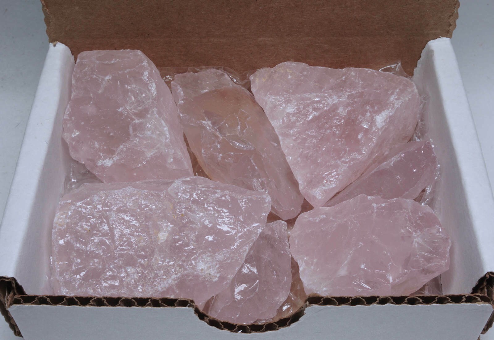 Rose Quartz 10 Oz Box Natural Pink Crystal Chunks Wholesale Raw ...