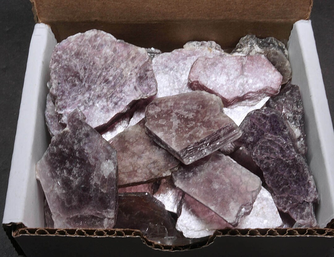 Lepidolite Collection 1/2 LB Layered Lavender Lithium Mica Crystals - Etsy
