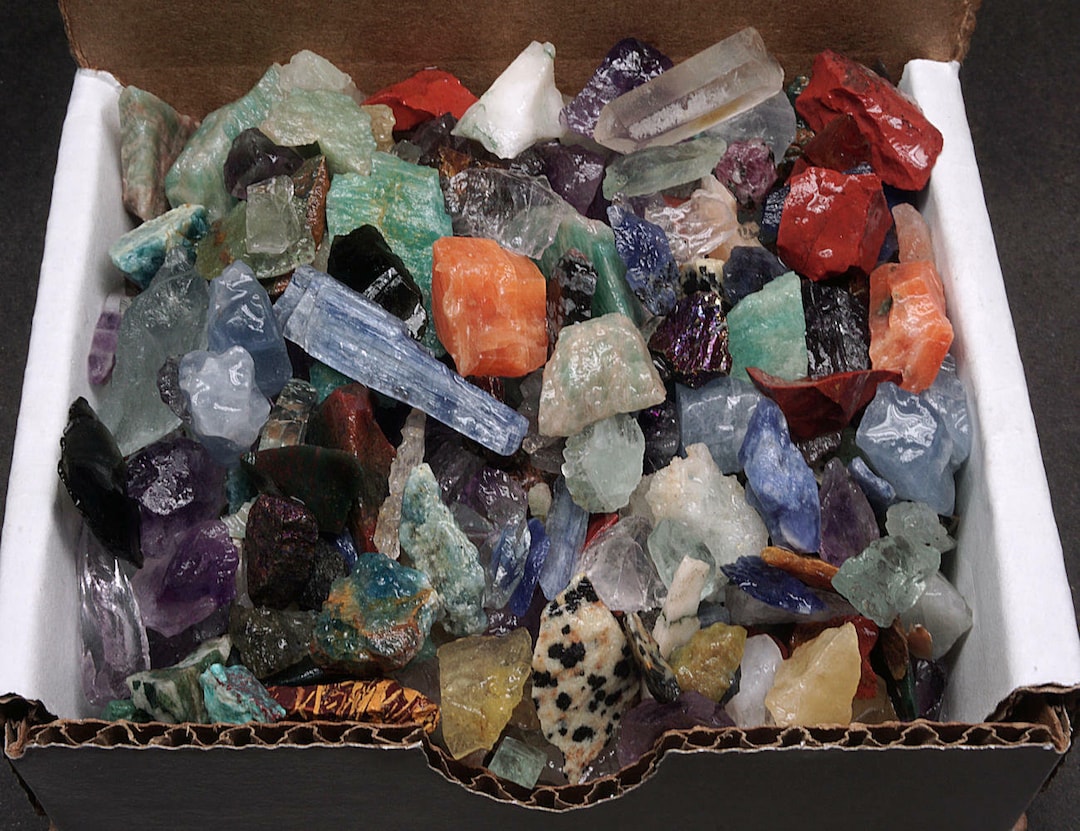 Crafters Collection 1/2 Lb Natural Crystals Mineral Specimens Mixed ...