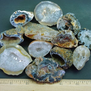 Oco Geode 1 LB Collection Polished Agate Natural Crystal Geode Halves - Etsy