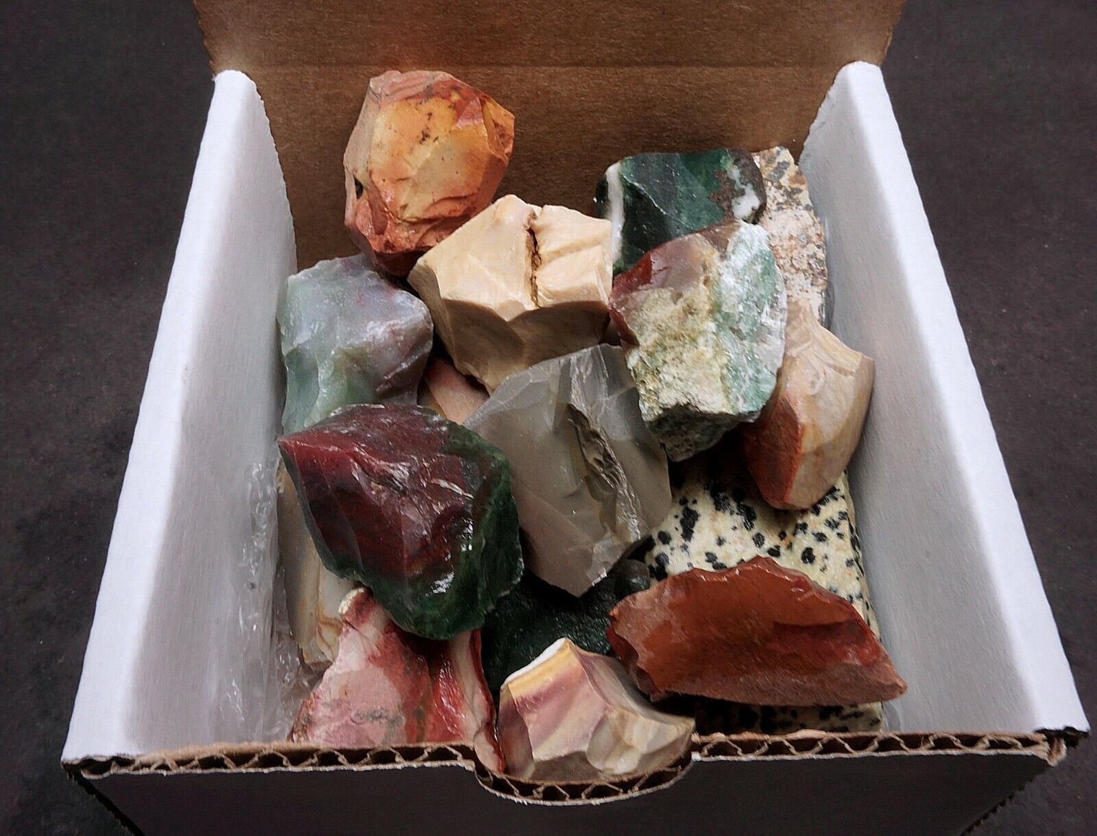 Jasper Mix Collection 1 LB Natural Multicolored Mineral Crystal ...