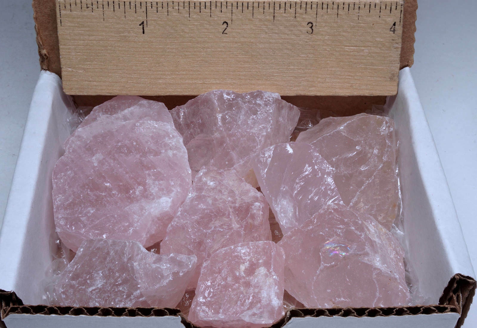 Rose Quartz 10 Oz Box Natural Pink Crystal Chunks Wholesale Raw ...
