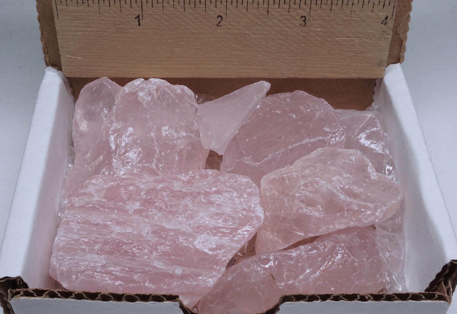 Rose Quartz 10 Oz Box Natural Pink Crystal Chunks Wholesale Raw ...