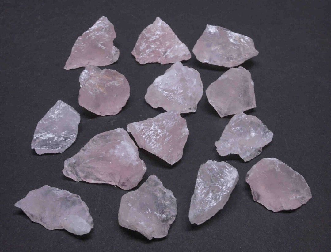 Rose Quartz 1/4 Lb Lot Natural Pink Crystal Gemstones - Etsy