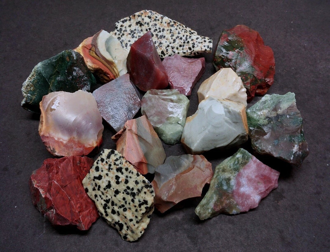 Jasper Mix Collection 1 LB Natural Multicolored Mineral Crystal ...