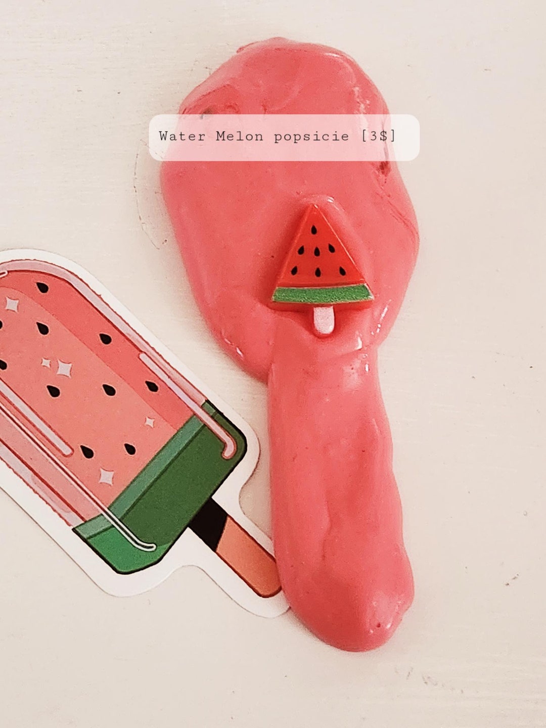 Watermelon Popsicle Slime - Etsy