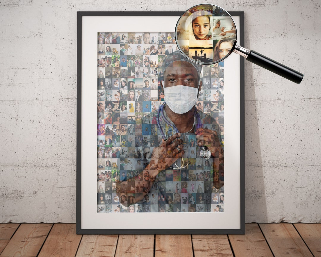 Custom Doctor Collage, Best Doc Ever, Gift for Practitioner, Thank You ...