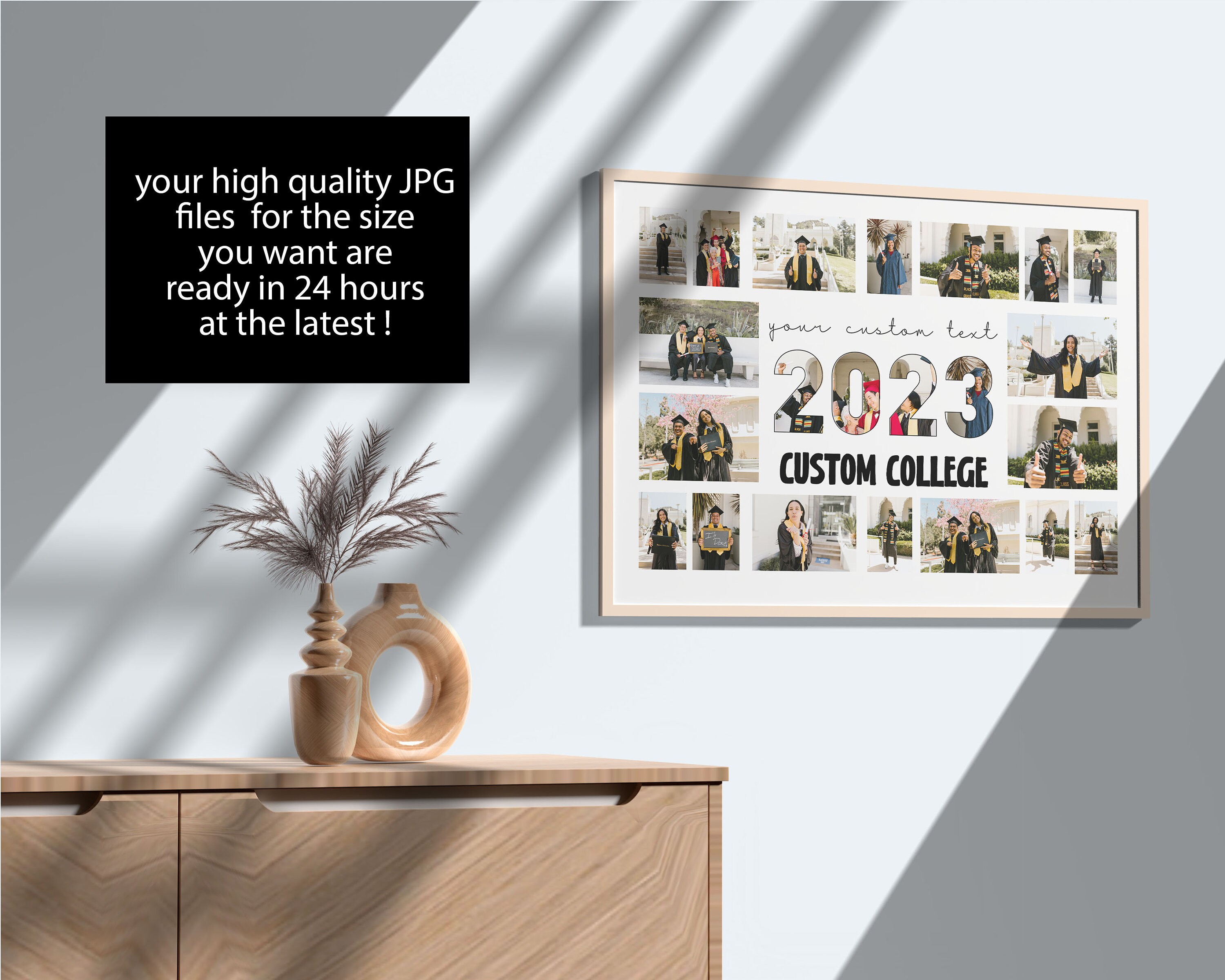 Custom Graduation 2023 Collage Gift Present for School - Etsy