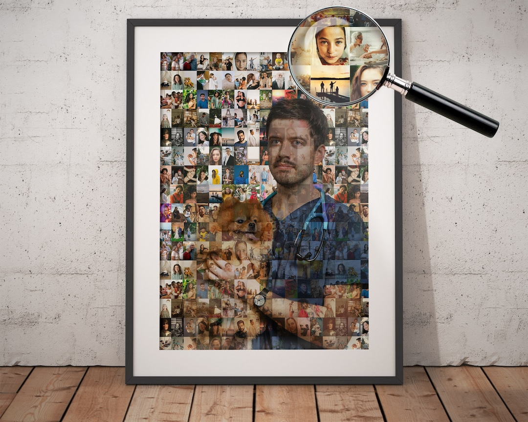 Custom Veterinary Collage, Best Vet Ever, Personalized Photo Collage ...