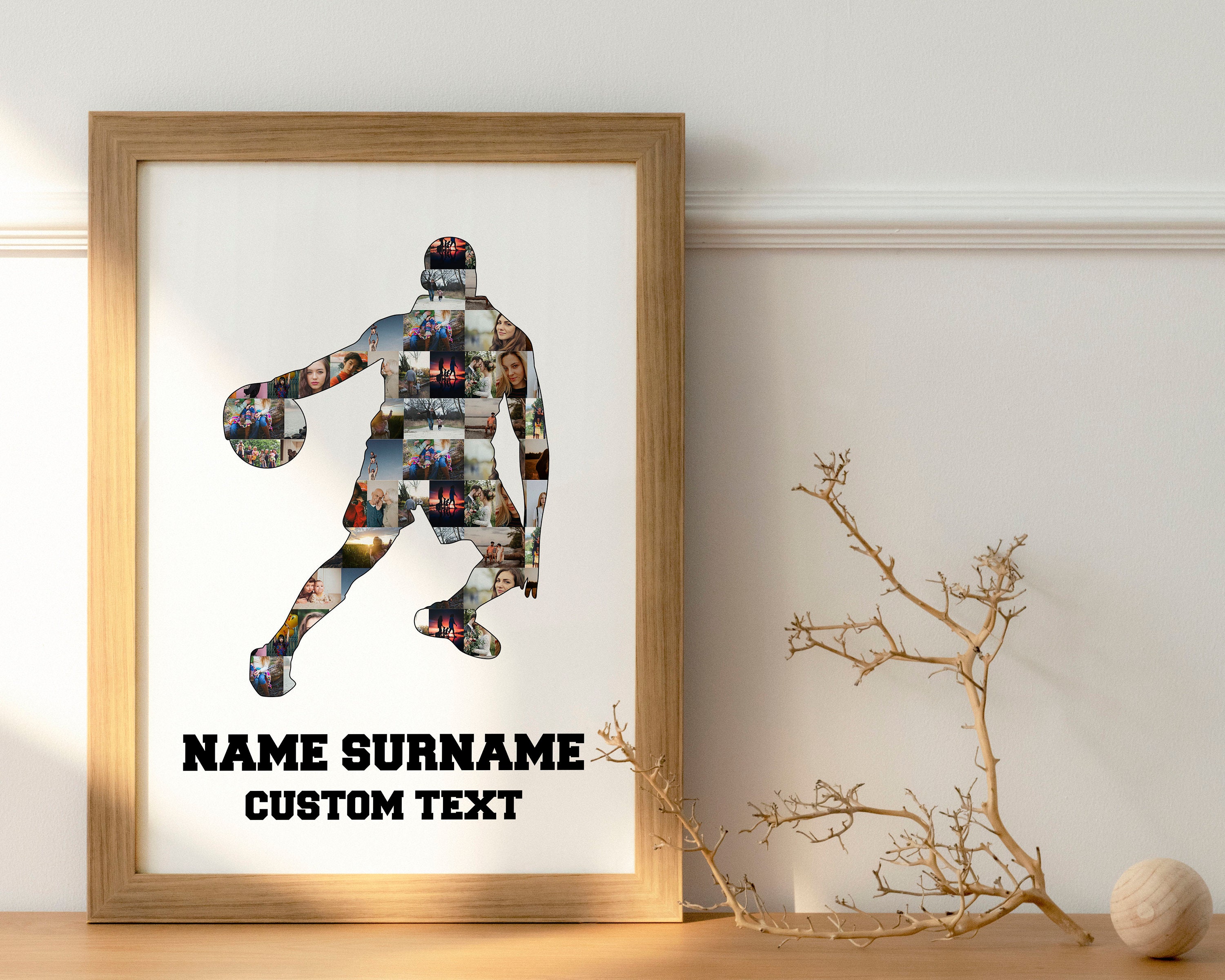 Benutzerdefinierte Basketball-Collage, Basketball-Player-Collage ...