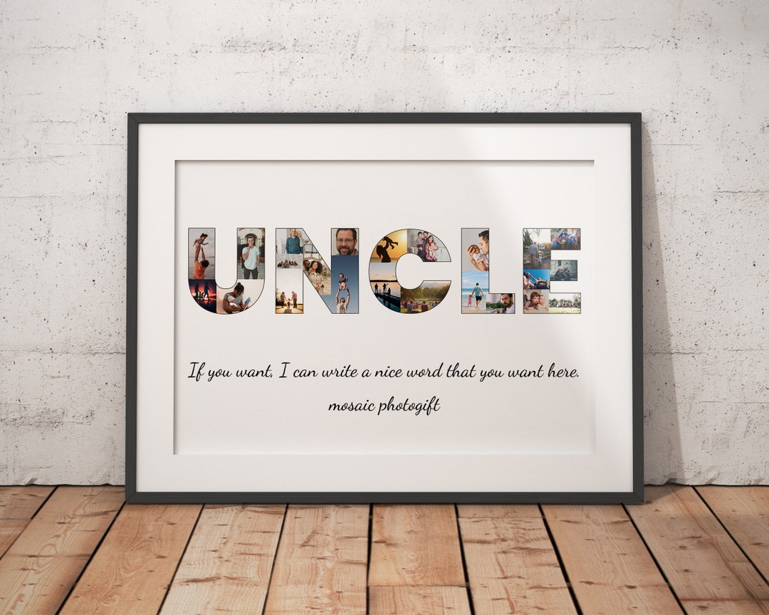 Custom Uncle Collage, Personalized Photo Collage, Gifts for Uncle, Best ...
