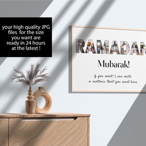 Custom Ramadan Collage, Eid Mubarak, Fasting Month, Gifts for Muslims ...