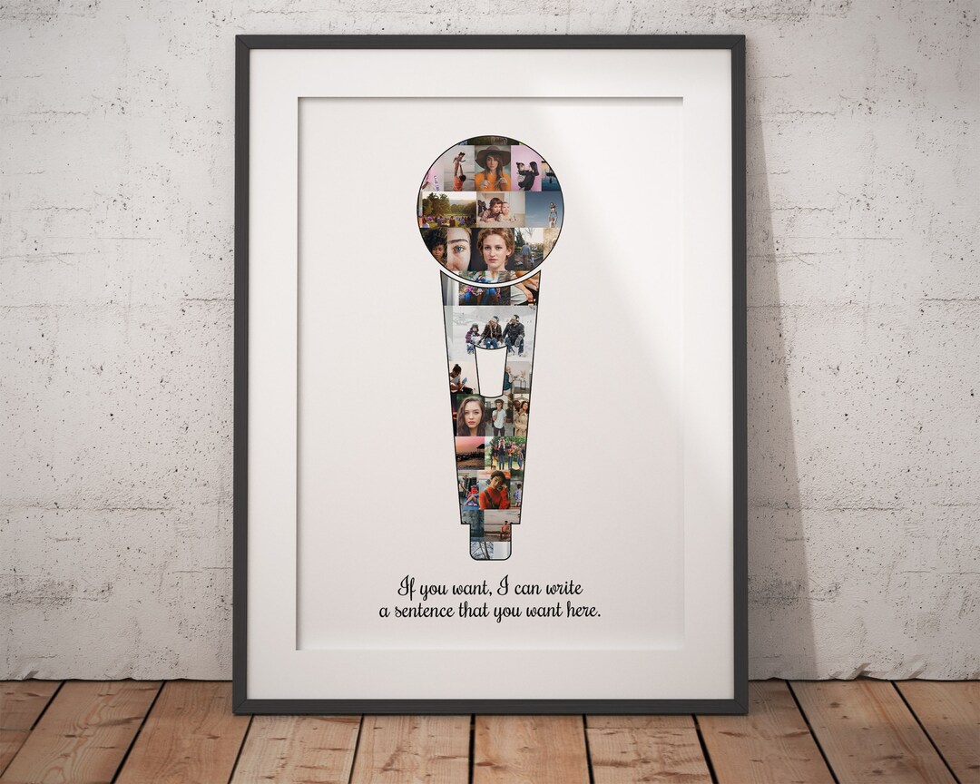 Custom Microphone Collage, Unique Gift for Vocalists, Musicians ...