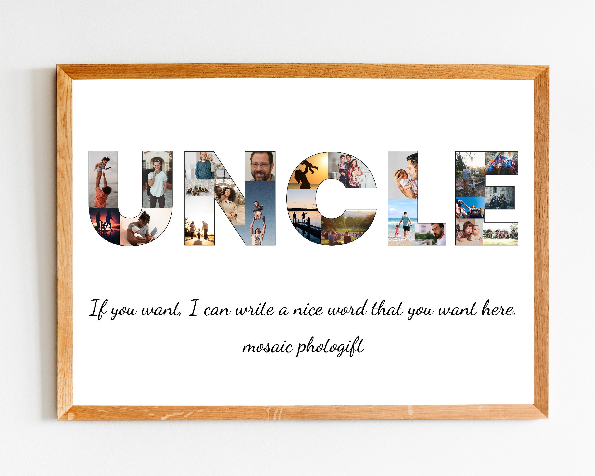 Custom Uncle Collage Personalized Photo Collage Gifts for - Etsy