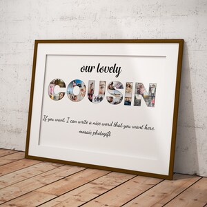Custom Cousin Collage, Customized Gift, Gifts for Cousins, Cousin Crew ...