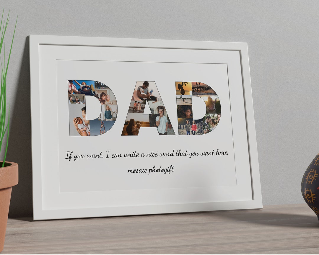 Personalized Dad Collage Custom Photo Collage Gifts for - Etsy