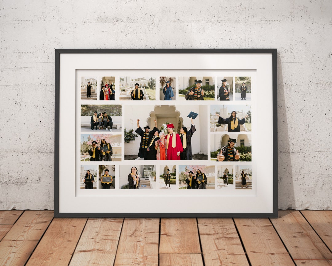 Custom Graduation Collage From Photos, Unique Gift for School Memories ...