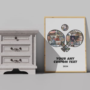 Custom Table Tennis Collage, Personalized Photograph Art, Gift for ...