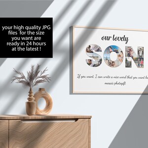 Custom Son Collage, Customized Gift, Gifts for Son, Our Lovely Son ...