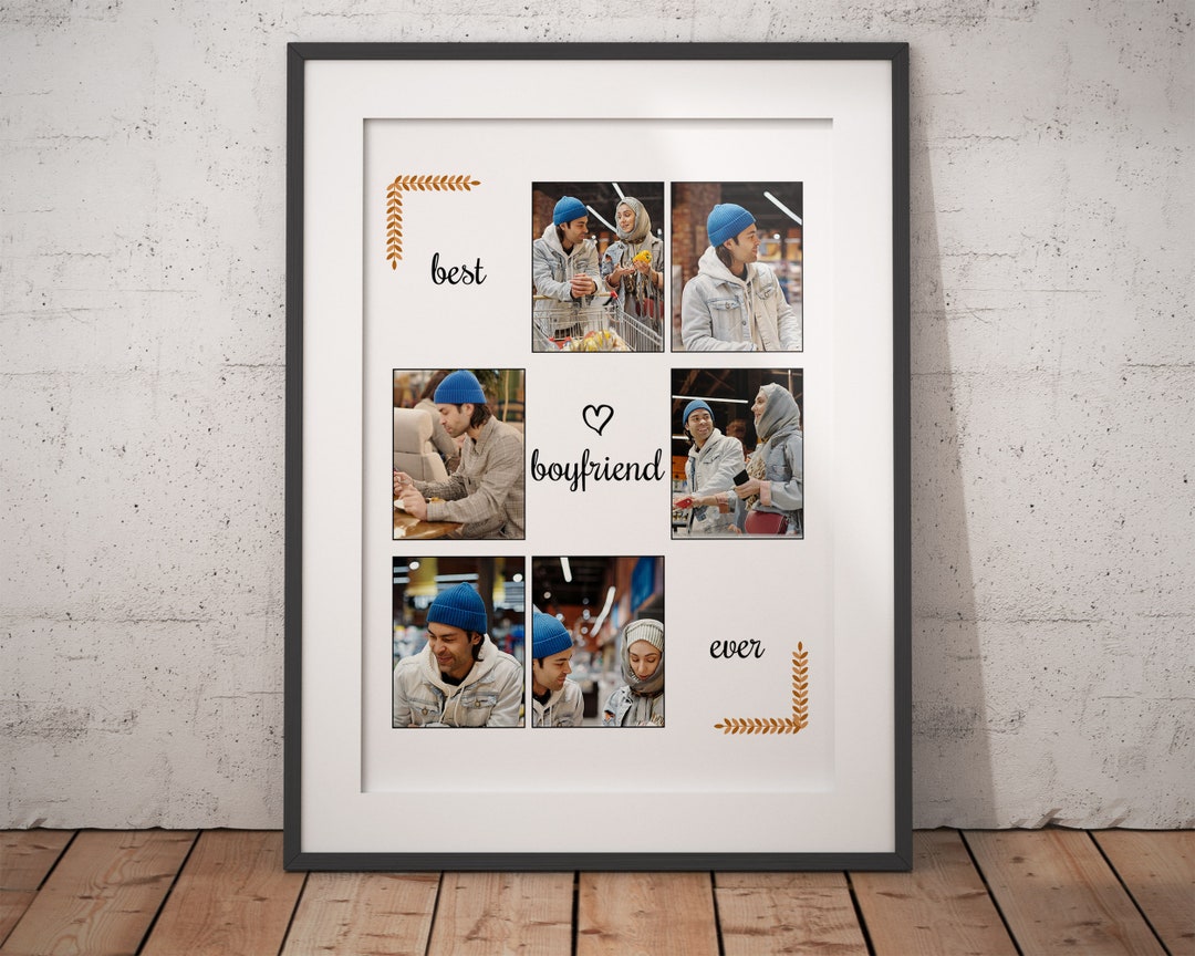 Custom Boyfriend Collage From Your Photos, Unique Gift to Boyfriend ...