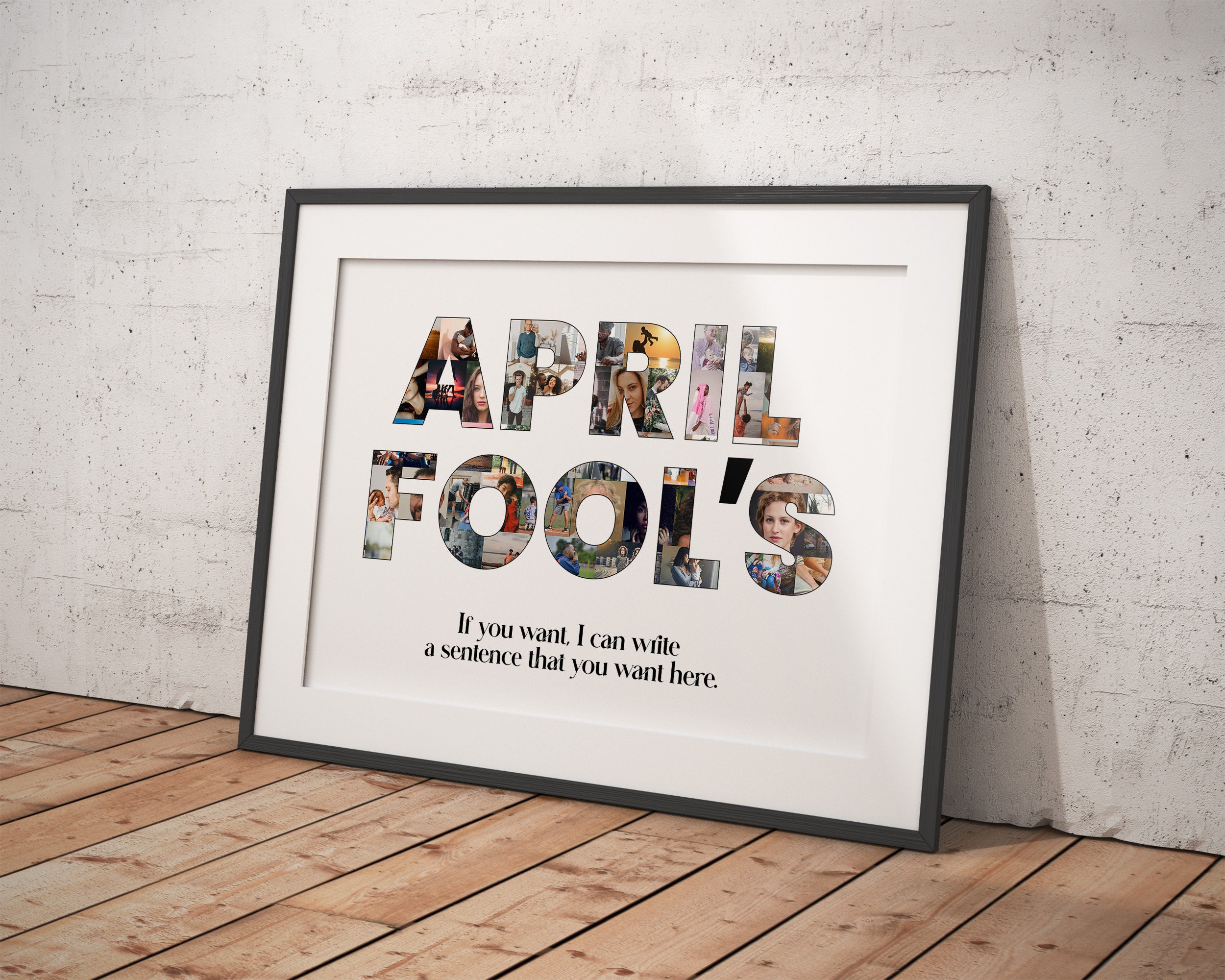 Custom April Fool's Collage Happy April Fool's Day - Etsy