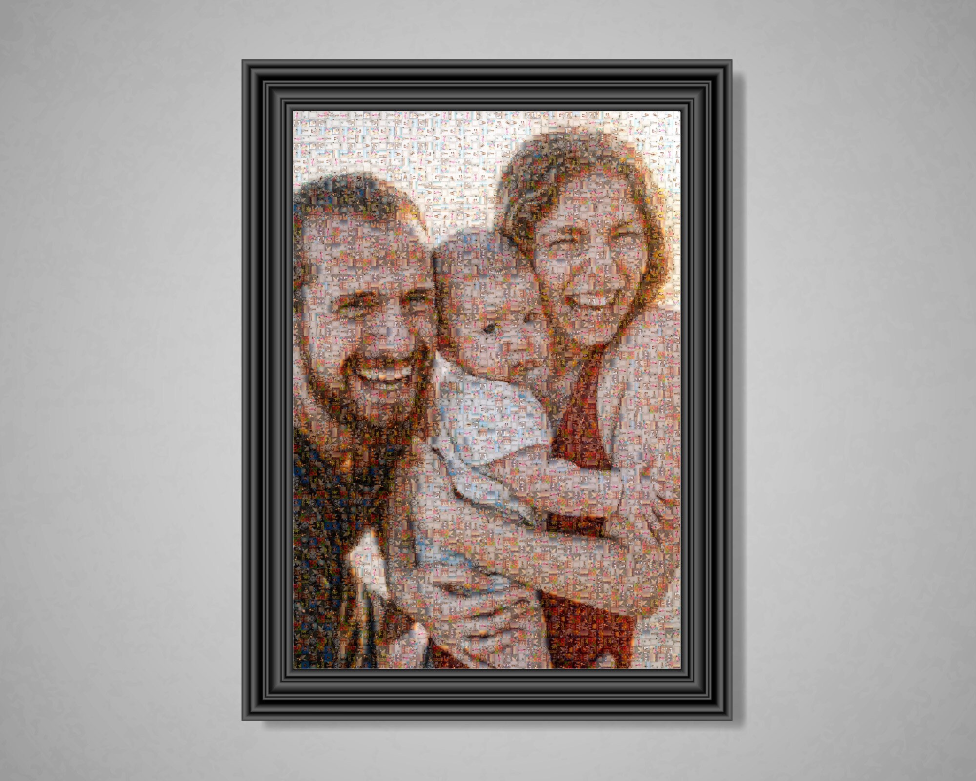 Custom Mosaic Wall Art, Family Photograph Memory, Personalized Poster ...