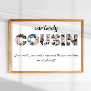 Custom Cousin Collage, Customized Gift, Gifts for Cousins, Cousin Crew ...