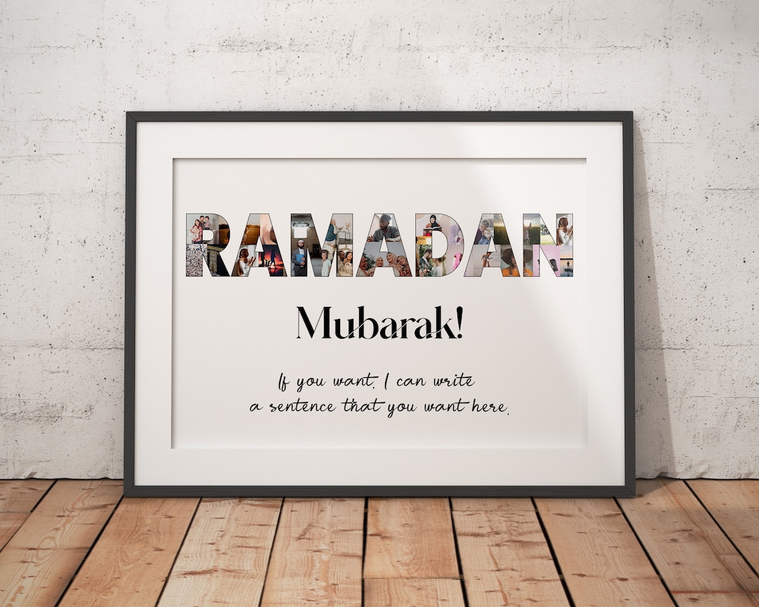 Custom Ramadan Collage, Eid Mubarak, Fasting Month, Gifts for Muslims ...