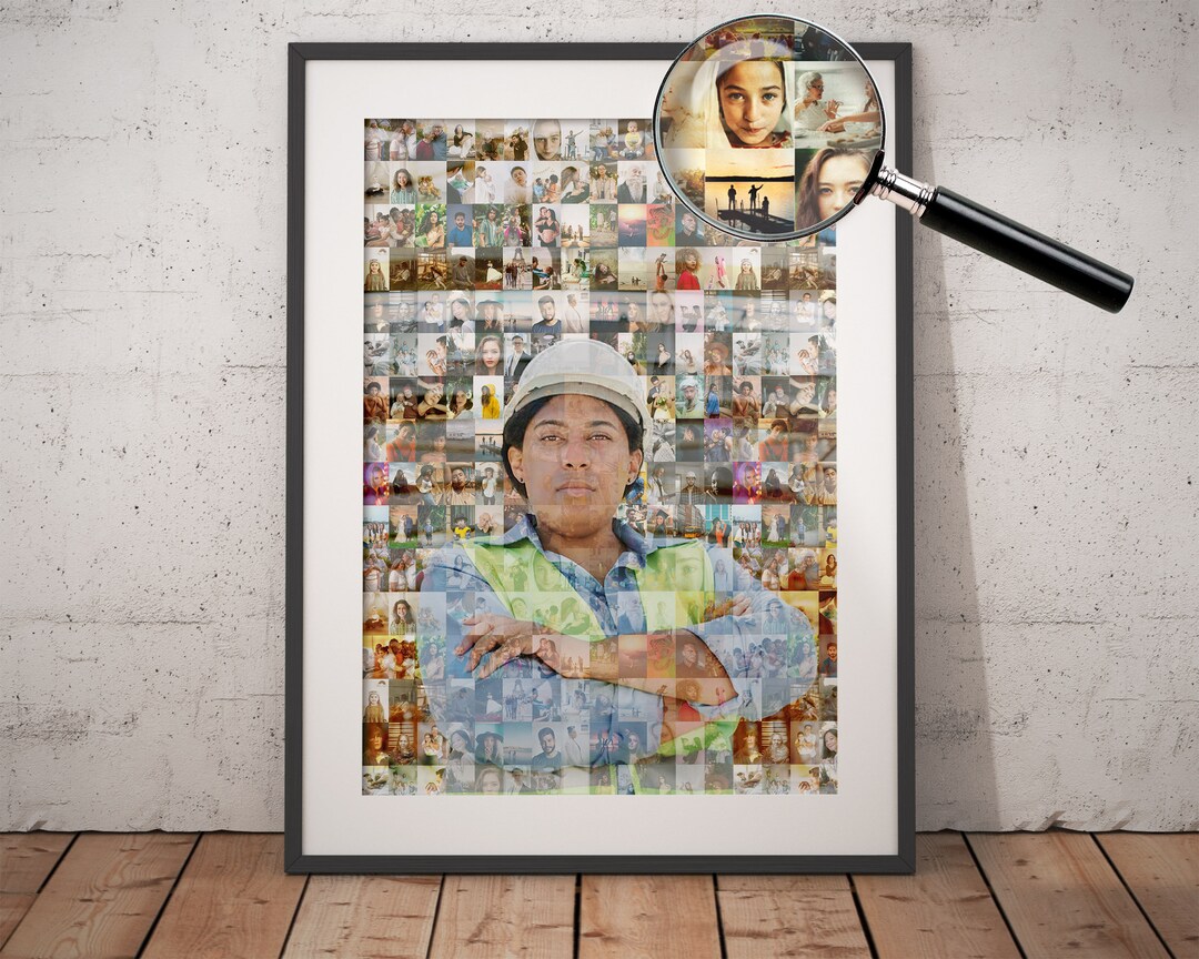 Custom Engineer Mosaic Collage, Greeting Gifts, Best Engineer Ever ...