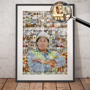 Custom Engineer Mosaic Collage, Greeting Gifts, Best Engineer Ever ...