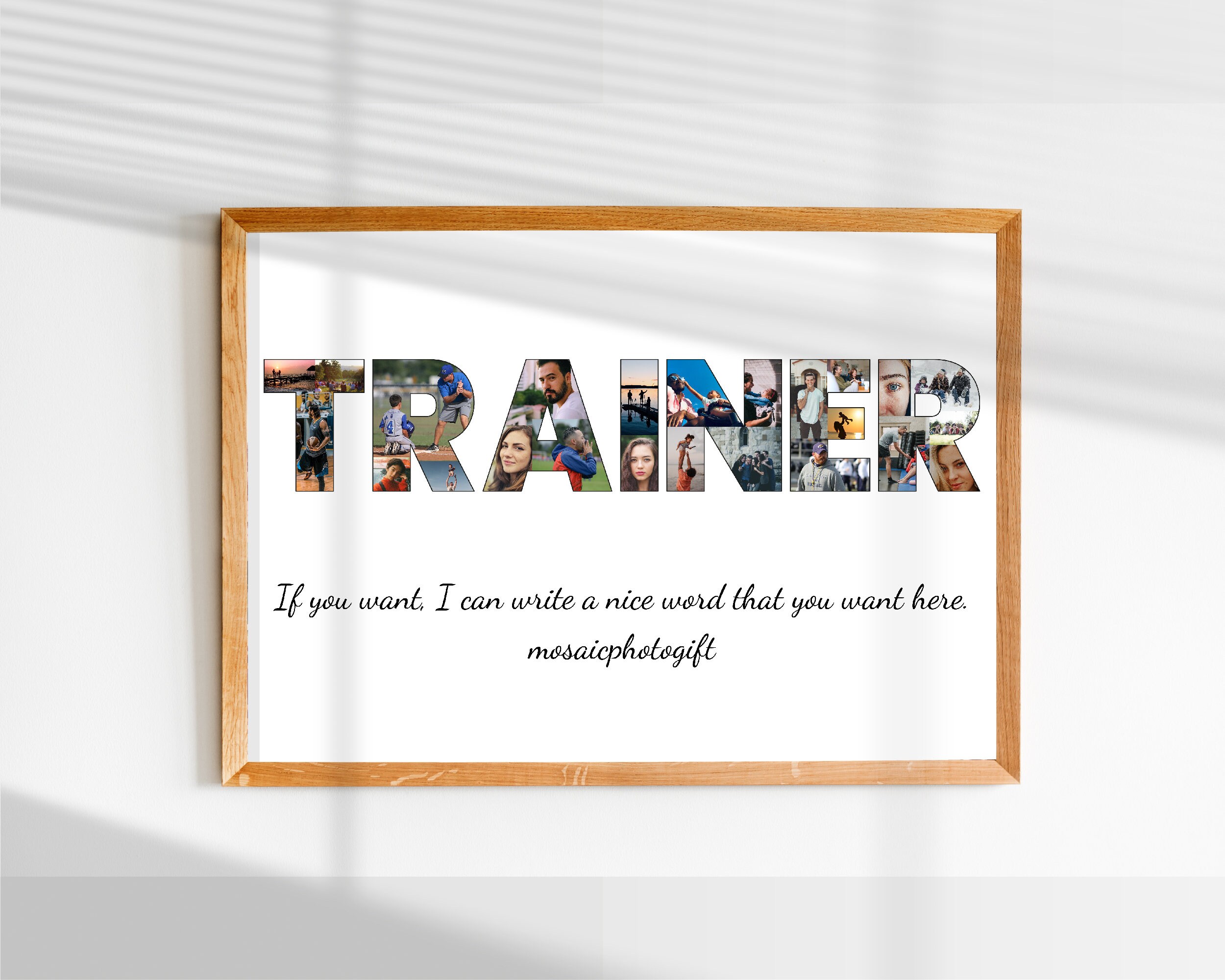 Custom Trainer Collage Gift for Personal Trainers Customized - Etsy