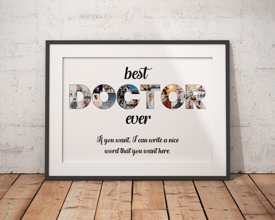 Personalized Doctor Photo Collage Gift (digital Download) - Etsy