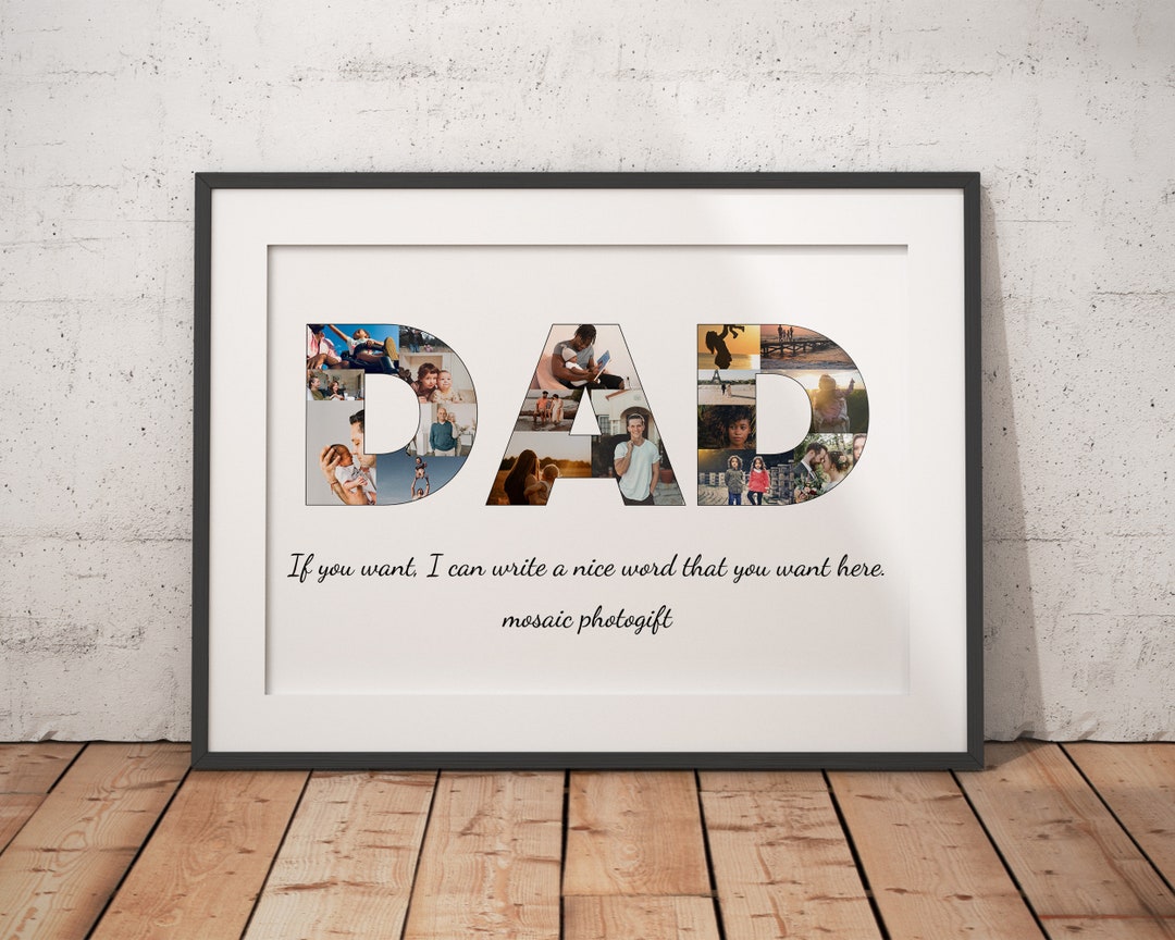 Personalized Dad Collage, Custom Photo Collage, Gifts for Fathers, Best ...