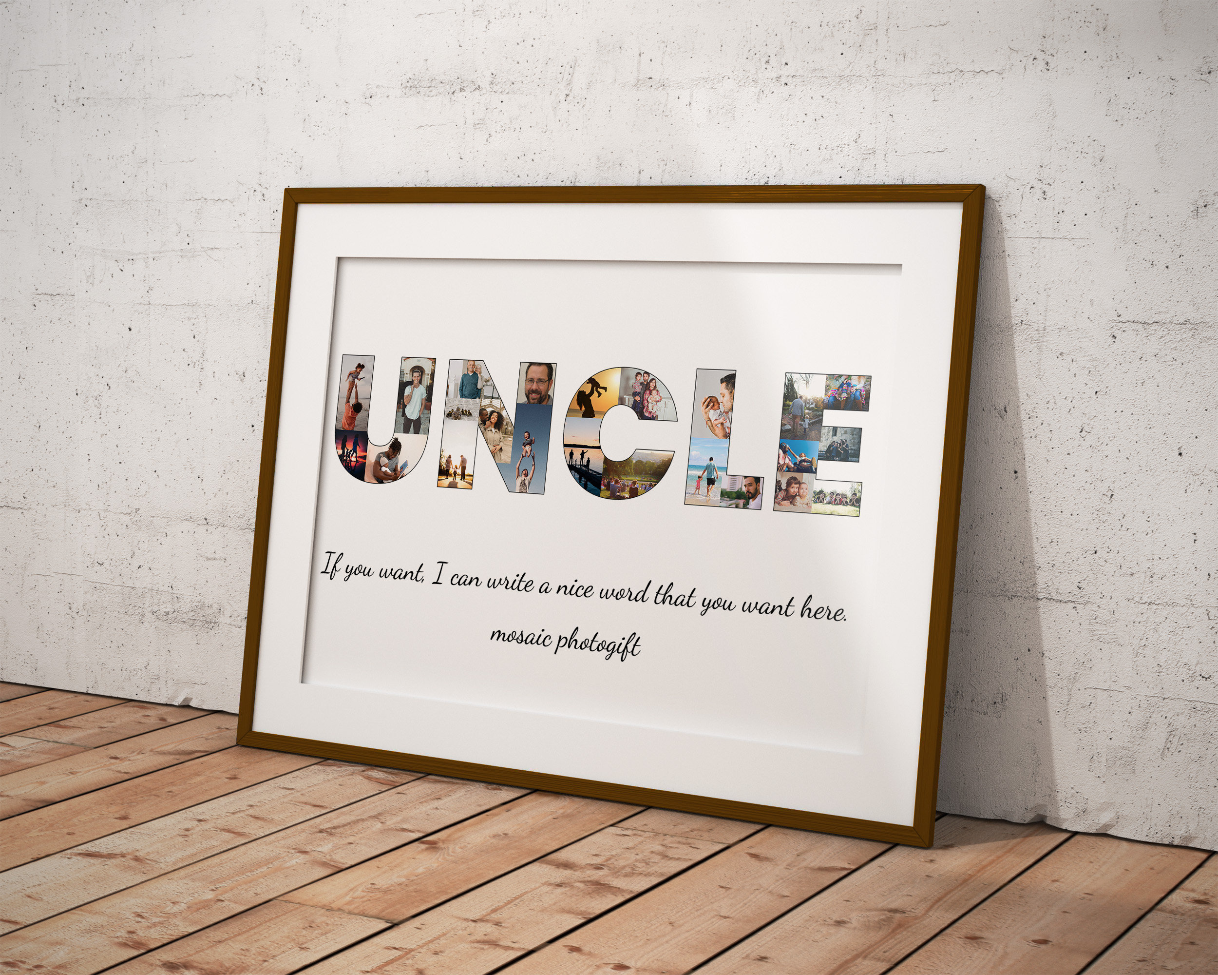 Custom Uncle Collage Personalized Photo Collage Gifts for - Etsy